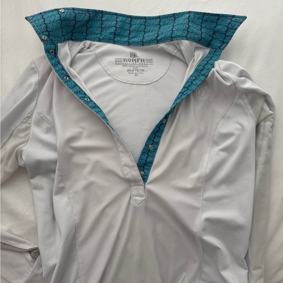 romfh equestrian apparel | Tops | Romfh Womens White Button Down Shirt ...